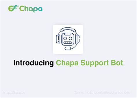 Introducing Chapa Support Bot