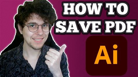 How To Save PDF In Adobe Illustrator YouTube