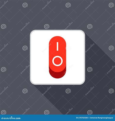 Switch Button Or Turn On Turn Off Power Stock Vector Illustration Of Element Switch