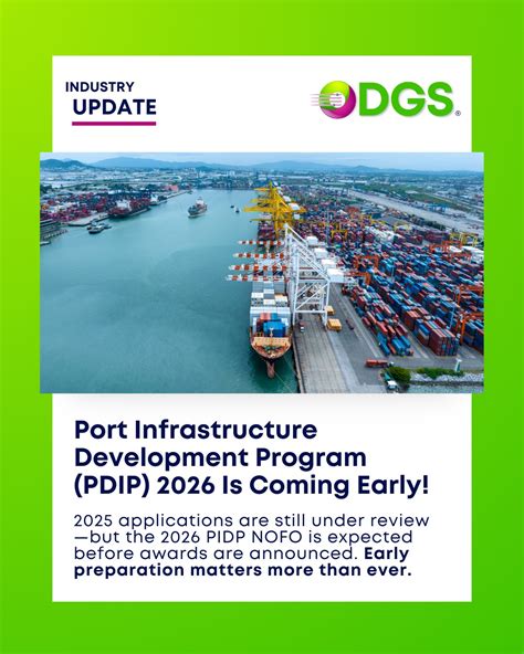 Odgs 🚨 Port Funding Heads Up For 2026 The 2025 Port Infrastructure