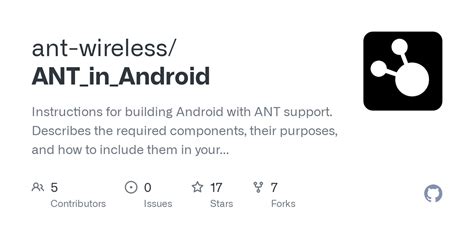 Github Ant Wirelessantinandroid Instructions For Building Android With Ant Support