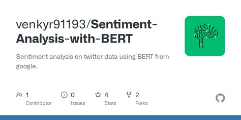 GitHub Venkyr Sentiment Analysis With BERT Sentiment Analysis On Twitter Data Using BERT