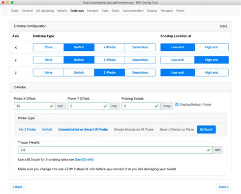 configuring reprapfirmware for your machine duet3d documentation