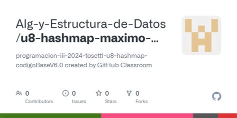 Github Alg Y Estructura De Datosu8 Hashmap Maximo Abella 2305224 Programacion Iii 2024