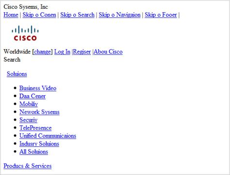 Cisco Com Lost Its Ts Pingdom