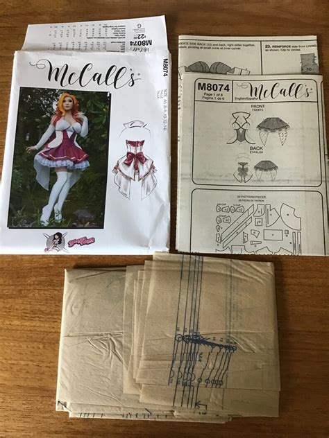 Misses Yaya Han Cosplay Costume Pattern Uncut Mccalls 8074 Collared