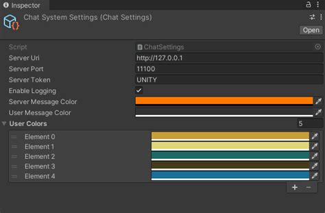 ChatSystem For Unity SocketChat Documentation