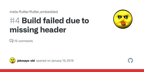 Build Failed Due To Missing Header · Issue 4 · Meta Flutterflutter