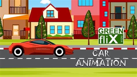 Moving Car Animation Green Screen Youtube