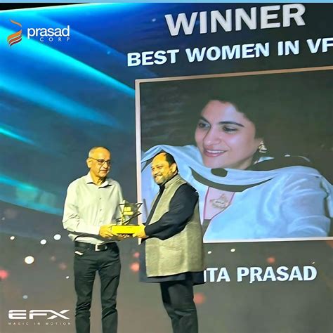 Prasad Corporation Pvt Ltd On Linkedin Womeninvfx Vamawardswinner