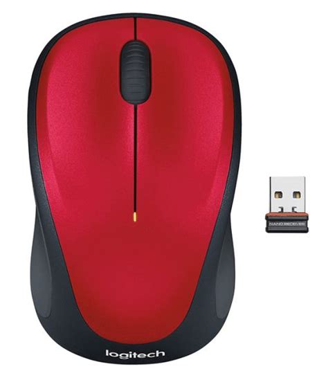 Logitech Wireless Mouse M Red