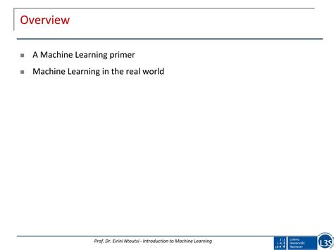 A Machine Learning Primer Ppt