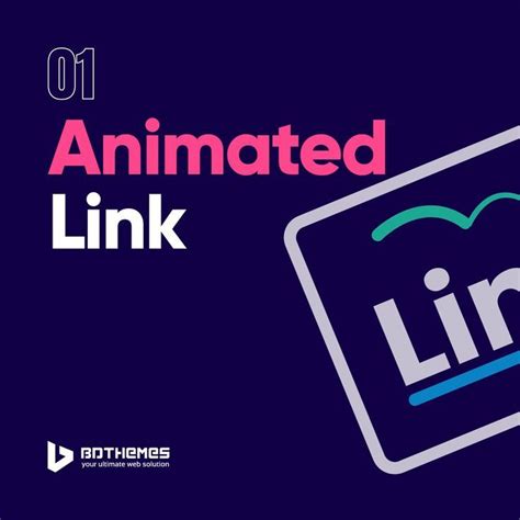 How To Use Animated Link Widget By Element Pack Pro Element Solutions Animation