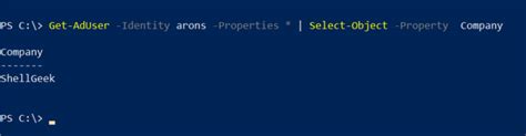 Powershell Get Active Directory User Company Name Shellgeek