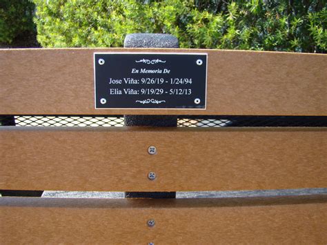 Bench Plaques