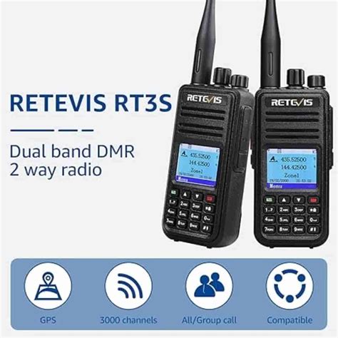 Retevis RT3S DMR Radio and Cable Bundle