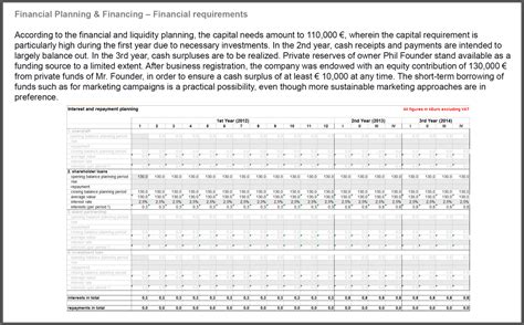 Startup Financial Plan Template