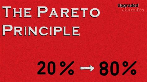 The Pareto Principle 80 20 Rule Defined With Examples And How To Use