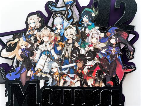 Genshin Impact Cake Topper 3D Cake Topper Genshin Impact Etsy México