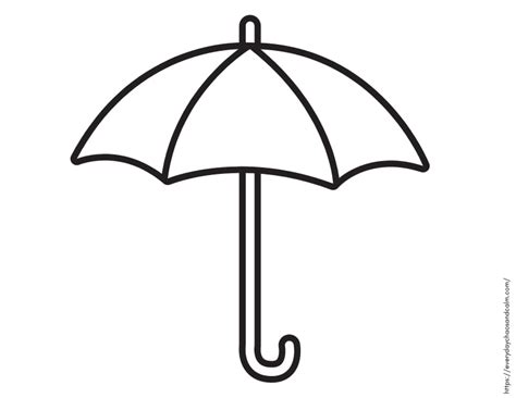 Free Printable Umbrella Template Pdf