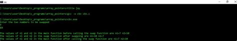 C Program To Swap Two Numbers Using Call By Value CODEDOST