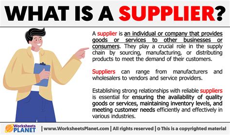 What Is A Supplier Definition Of Supplier