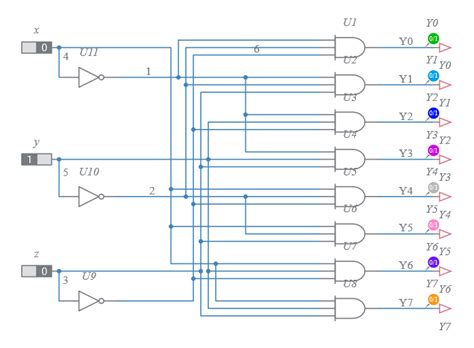 3 To 8 Decoder Multisim Live