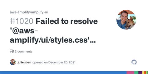 Failed To Resolve Aws Amplify Ui Styles Css When Using Parcel Or Vite Issue Aws