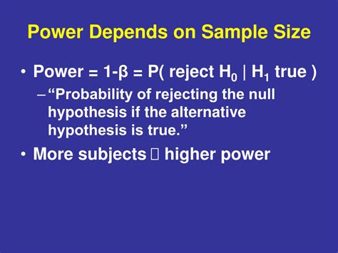 PPT Maximizing Statistical Power And Sample Size Calculations In Research PowerPoint