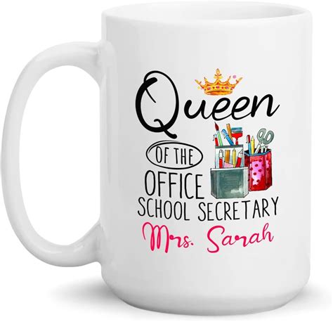 Personalized School Secretary Ts For Women Queen Of The