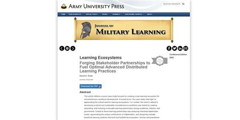 Learning Ecosystems Forging Stakeholder Partnerships To Fuel Optimal Advanced Distributed