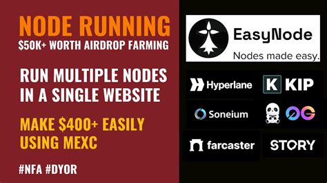 50000 Airdrop Node Running One Click Node Running Make 400 With