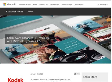 Syscom Plc On Linkedin Kodak Alaris Enhances Erp Resilience With
