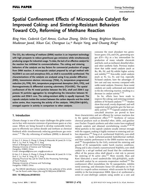 Spatial Confinement Effects Of Microcapsule Catalyst For Improved
