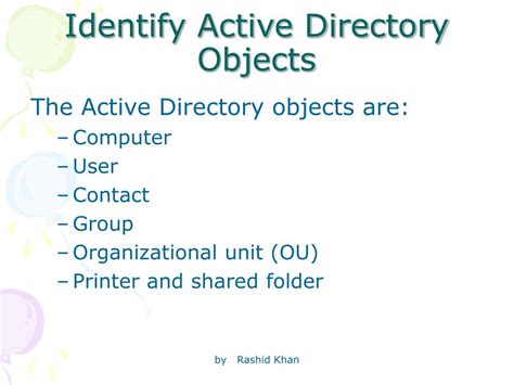 Ppt Lesson 5 Directory Assistance Administration Using Active