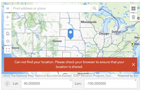 Solved Annoying Geopoint Location Warning In Web App Esri Community
