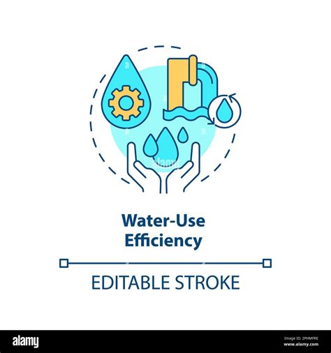 Water Use Efficiency Concept Icon Stock Vector Image And Art Alamy
