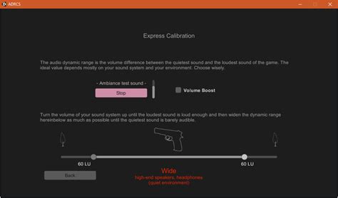 audio dynamic range calibration system martin bussy pâris