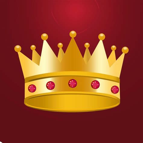 벡터 황금 왕관 로얄 머리 장식 황금 티아라 럭셔리 보석의 그림 프리미엄 벡터