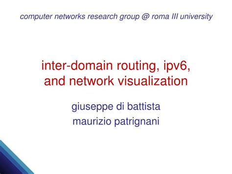 Ppt Inter Domain Routing Ipv6 And Network Visualization Powerpoint