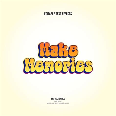 Premium Vector Editable Gradient Text Effects