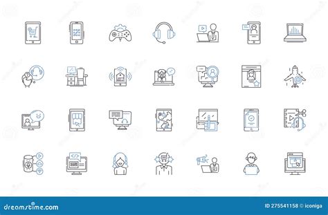 Decision Trees Line Icons Collection Algorithm Categorical Classifier Computation Confusion