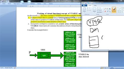 Virtual Function And Virtual Table Virtual Pointer In C Youtube