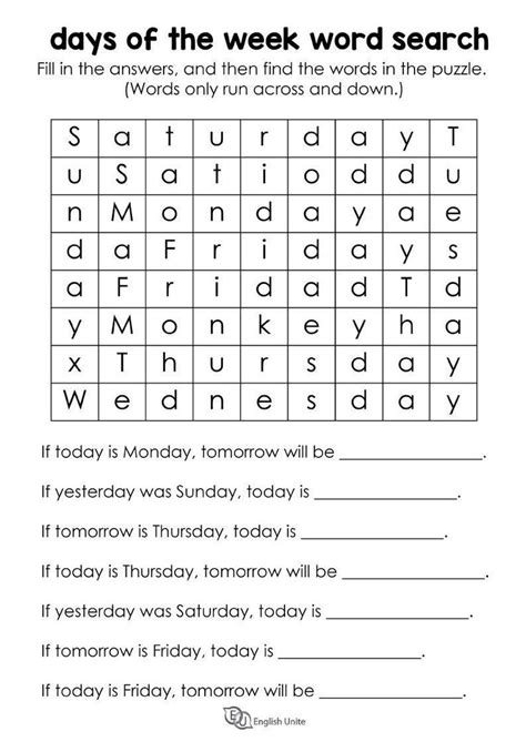 Crossword Puzzles For First Graders