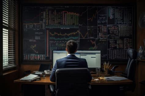 Business Professional Analyzing Financial Data On Computer Screen In