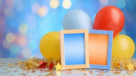 Happy Birthday Congratulations Banner Design With Confetti Background