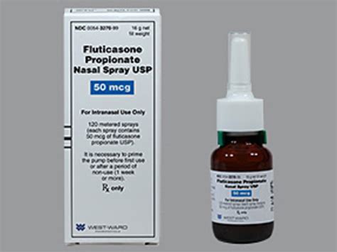 Rx Item Fluticasone 50mcg Gen Flonase 16 Gm Spray By Hikma Pharma Usa