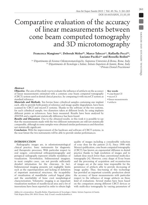 Pdf Comparative Evaluation Of The Accuracy Of Linear Measurements