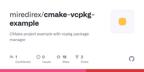 Github Miredirexcmake Vcpkg Example Cmake Project Example With