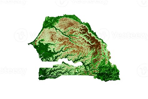 Senegal Topographic Map 3d Realistic Map Color 3d Illustration 46825553 Png
